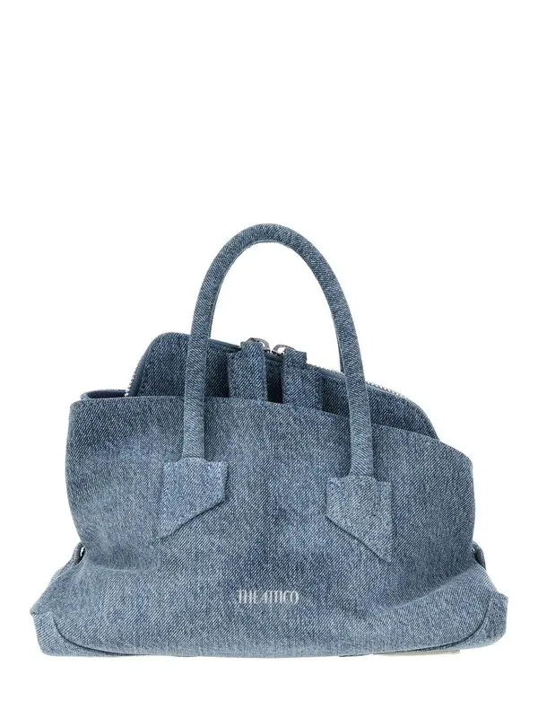 Attico Denim Mini La Passeggiata Handbag - Blue
