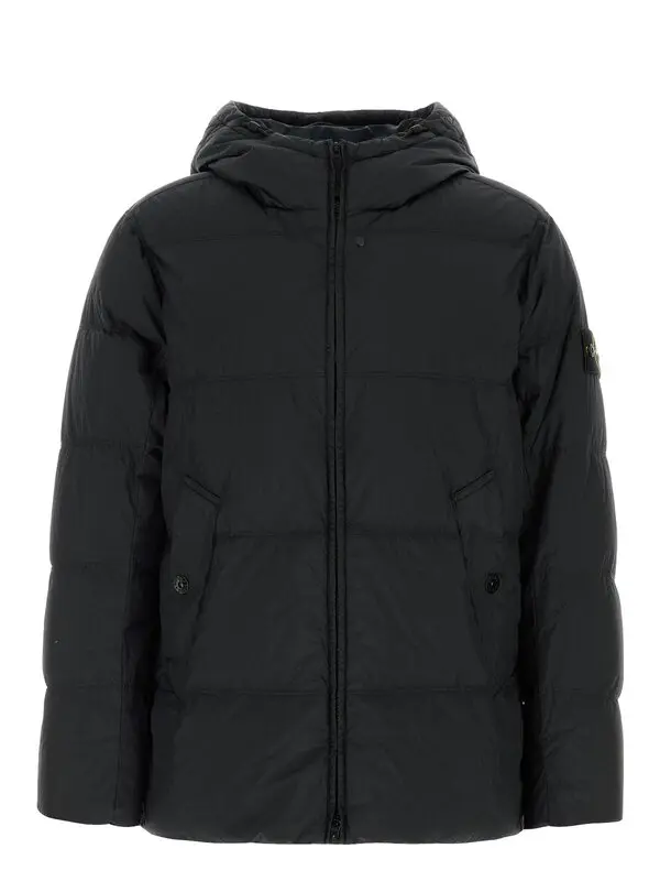 Stone Island Quilted Nylon Down Jacket - Black