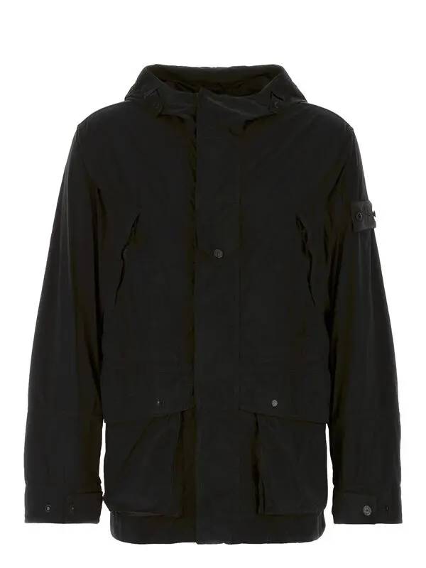 Stone Island Nylon Parka - Black
