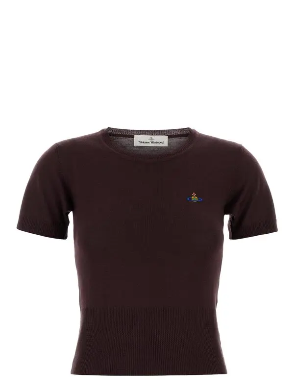 VIVIENNE WESTWOOD Aubergine Wool Bea Sweater - Purple