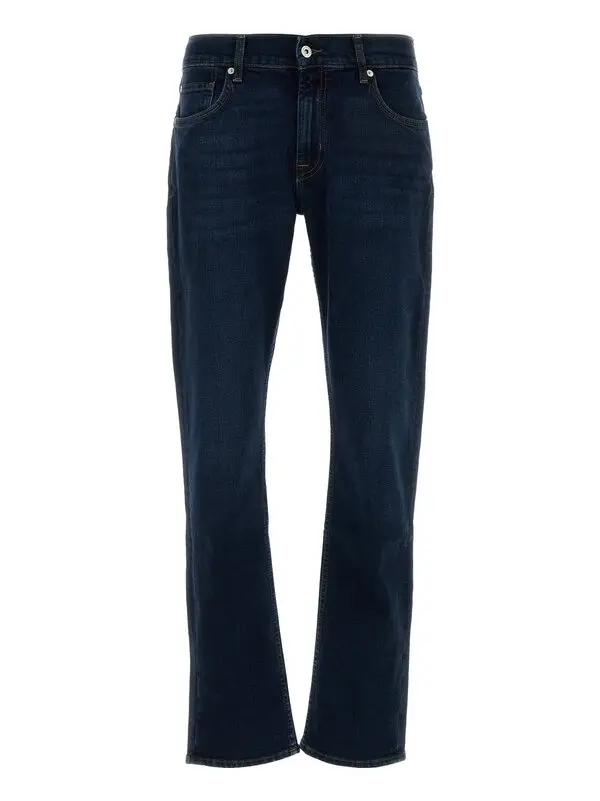 Seven For All Mankind Stretch Denim Jeans - Blue