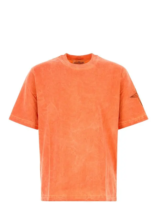 Stone Island Cotton T-shirt - Orange