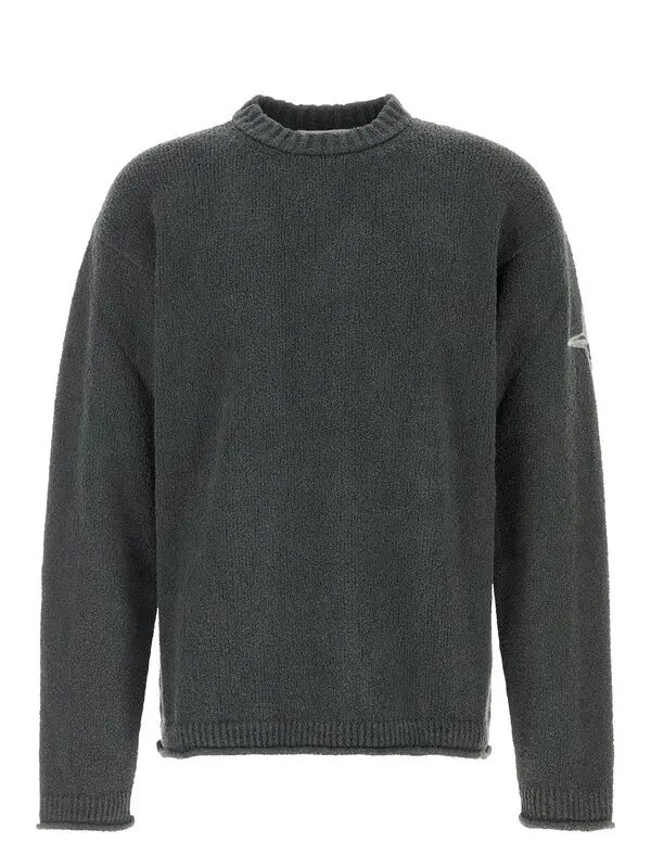 Stone Island Dark Stretch Cotton Blend Sweater - Grey