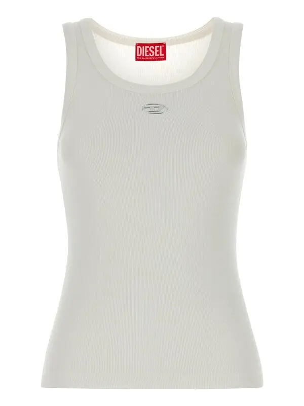 DIESEL® Stretch Cotton T-ank Tank Top - White