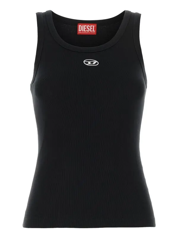 DIESEL® Stretch Cotton T-ank Tank Top - Black