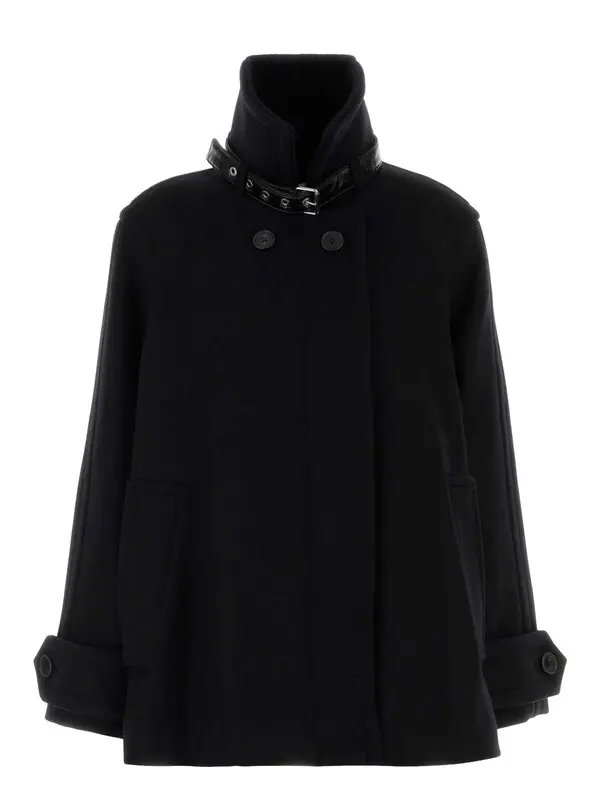 LANVIN Virgin Wool Coat - Black