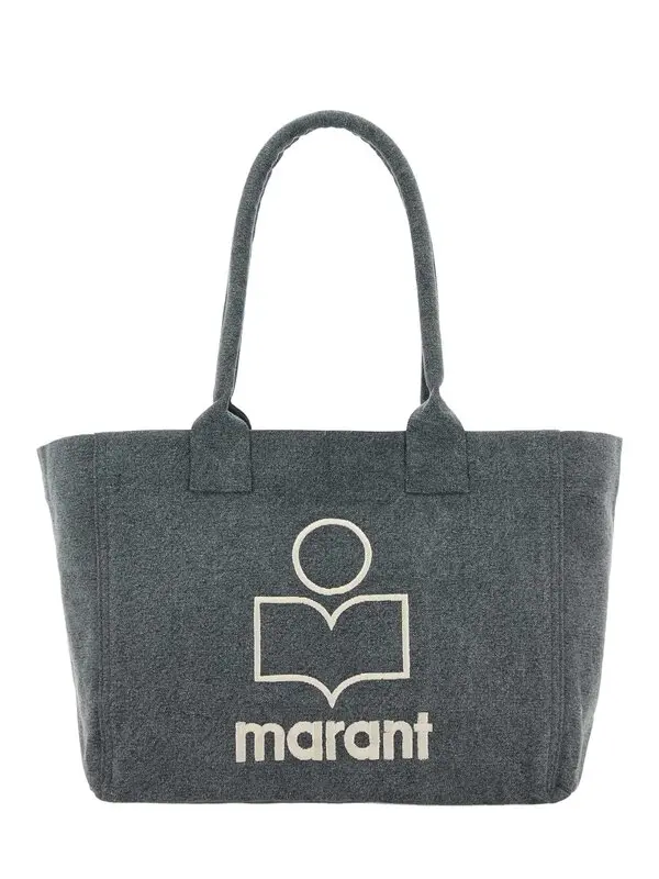 Isabel Marant Étoile Slate Cotton Yenky Zipped Shopping Bag - Gray