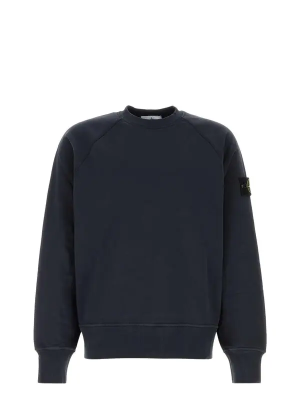 Stone Island Dark Cotton Sweatshirt - Blue