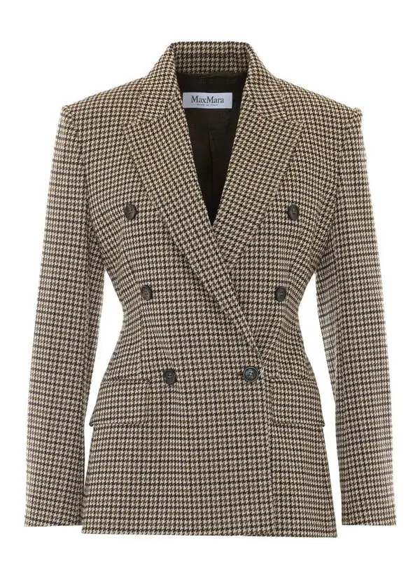 Max Mara Mxmeccelso Double Breasted Blazer - Multicolor