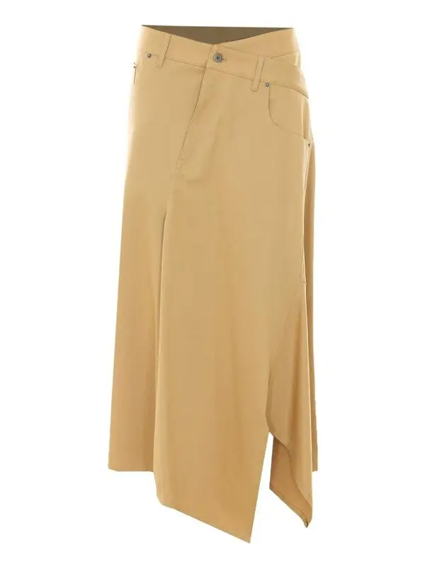 Loewe Asymmetrical Skirt - Cream