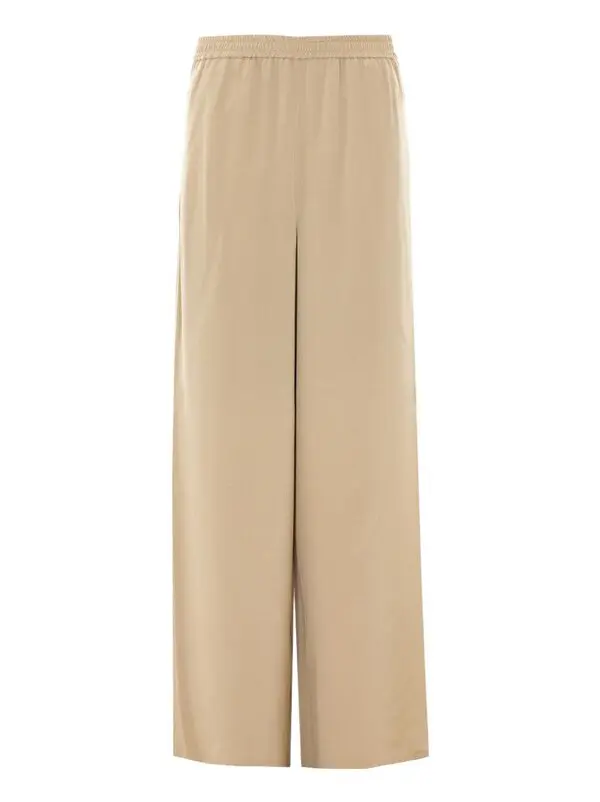 Max Mara Voluminous Silk Pants - Cream