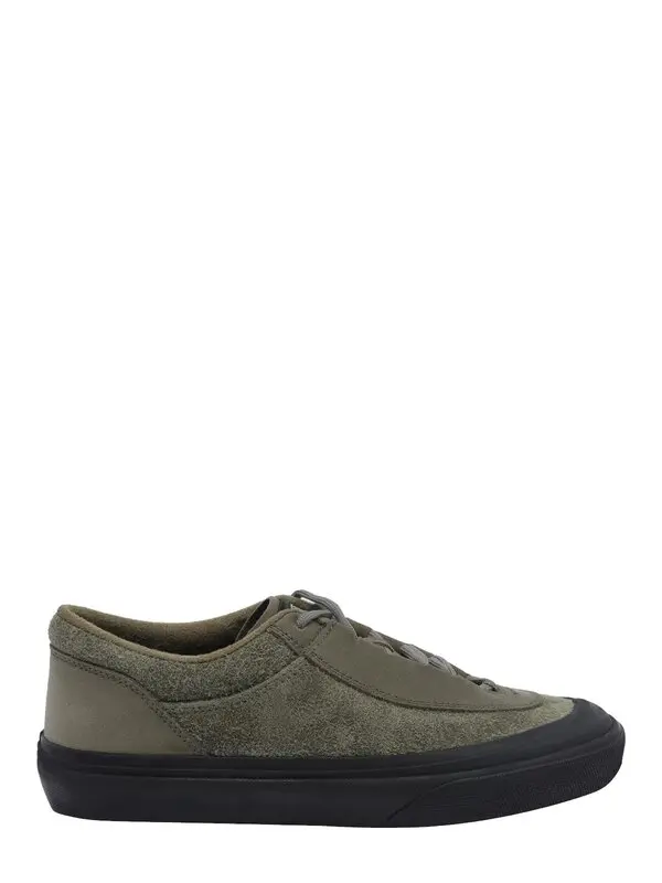 Stone Island Suede Leather Lace-up Sneakers - Green