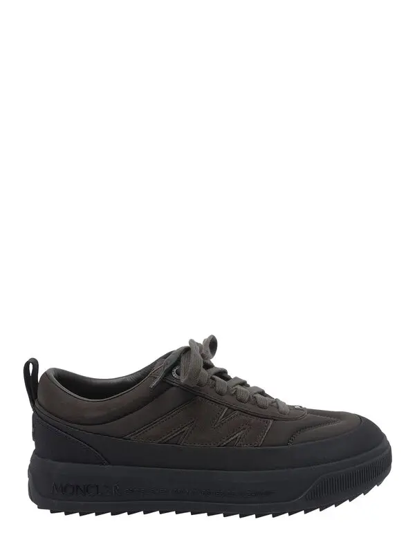 Moncler Altive Sneakers With Leather Details - Brown