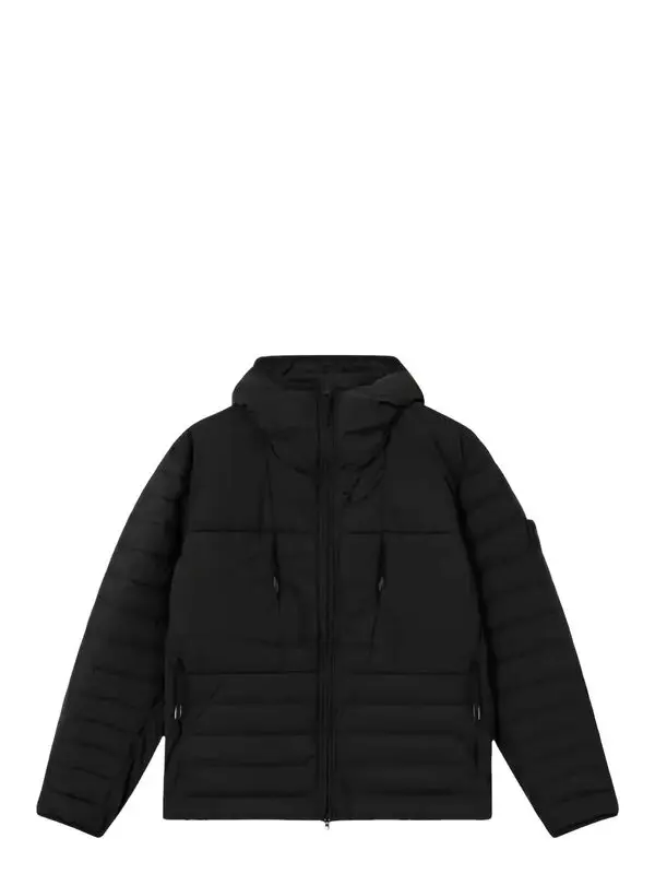 Stone Island Padded Hooded Jacket - Black
