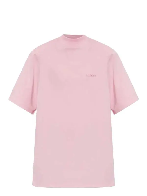 Attico Logo-print High-neck T-shirt - Multicolor