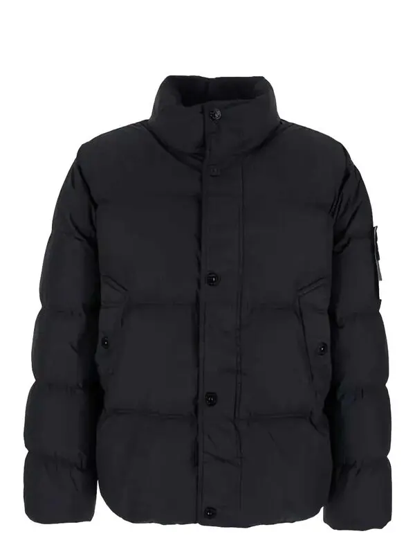 Stone Island Button-up Jacket - Black