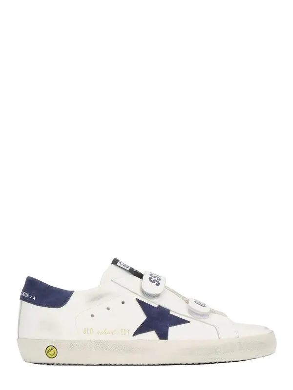 GOLDEN GOOSE Old School Leather Upper Suede Star And Heel - Multicolor