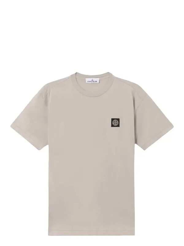 Stone Island Logo-patch T-shirt - Gray
