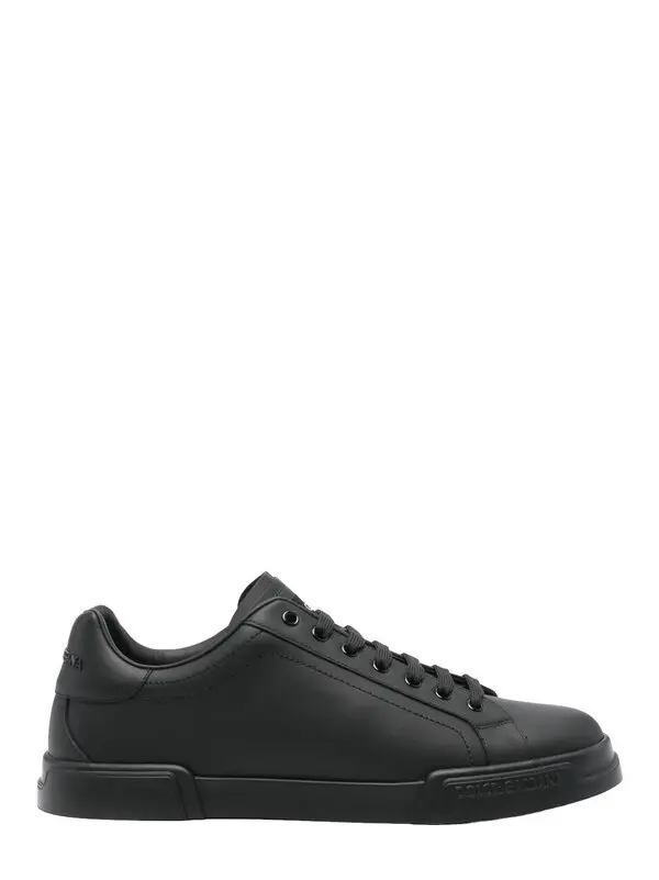 Dolce & Gabbana Low-top Calfskin Nappa Sneakers - Black