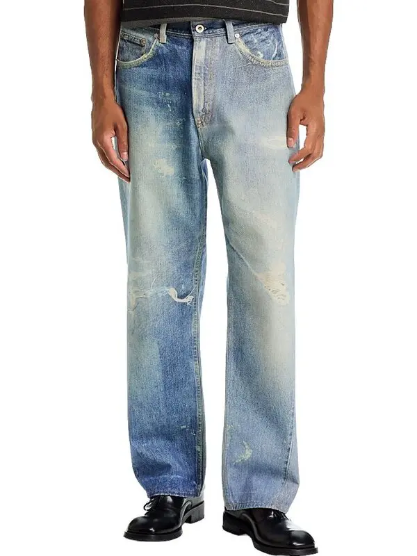 Our Legacy Straight Leg Jeans - Digital Denim Print