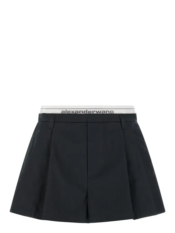 Alexander Wang Logo Band Shorts - Black