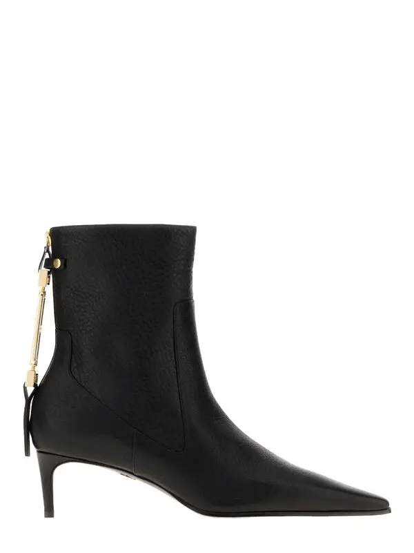 Dsquared2 Calfskin Leather Ankle Boots - Black