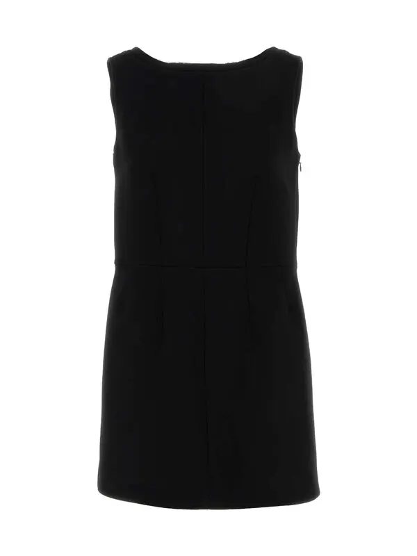 Prada Virgin Wool Dress - Black