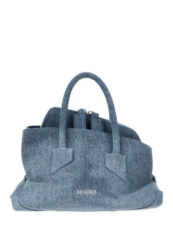 Attico Denim Mini La Passeggiata Handbag - Blue