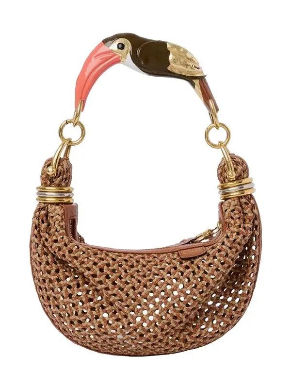 Chloé Bracelet Hobo Handbag With Toucan Handle - Brown