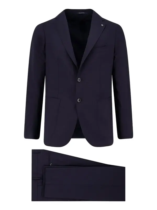 Tagliatore Virgin Wool And Silk - Blue