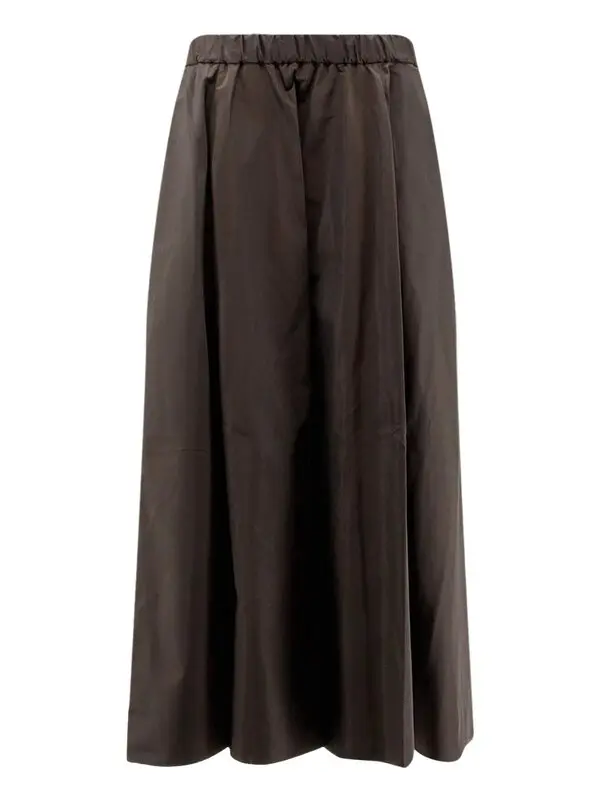 Aspesi Mia Taffeta Skirt - Brown