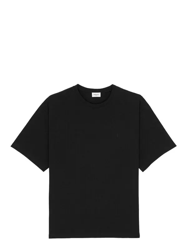 Saint Laurent Certified Cotton Tshirt - Black