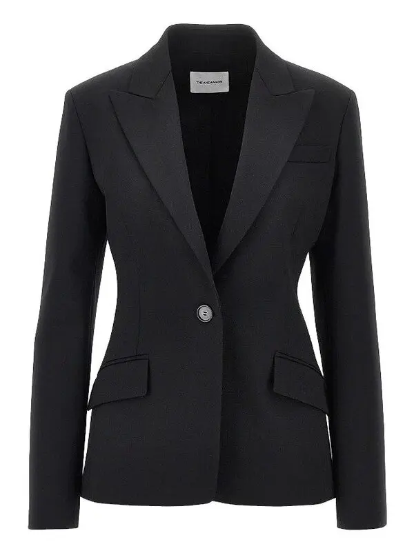 Andamane Gabardine Bianca Jacket - Black