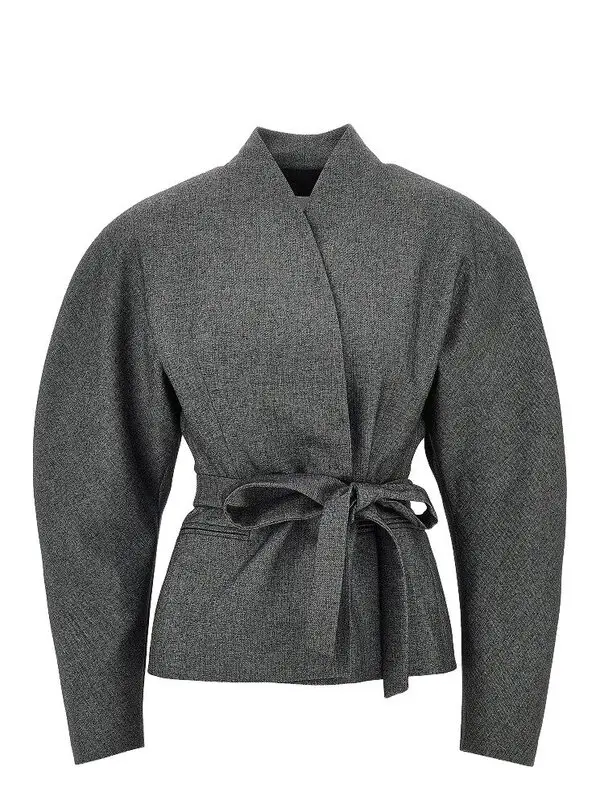 Andamane Margaux Viscose-blend Jacket - Grey