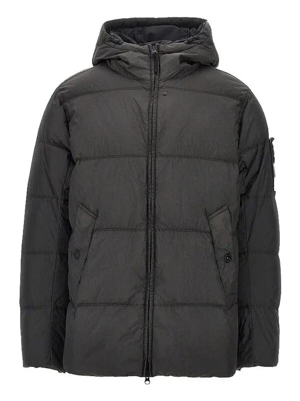 Stone Island Garment Dyed Crinkle Rep Ny Down Jacket - Grey