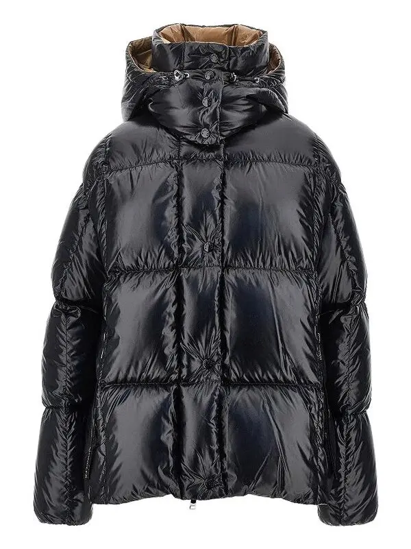 Moncler Parana Down Jacket With Detachable Hood - Black