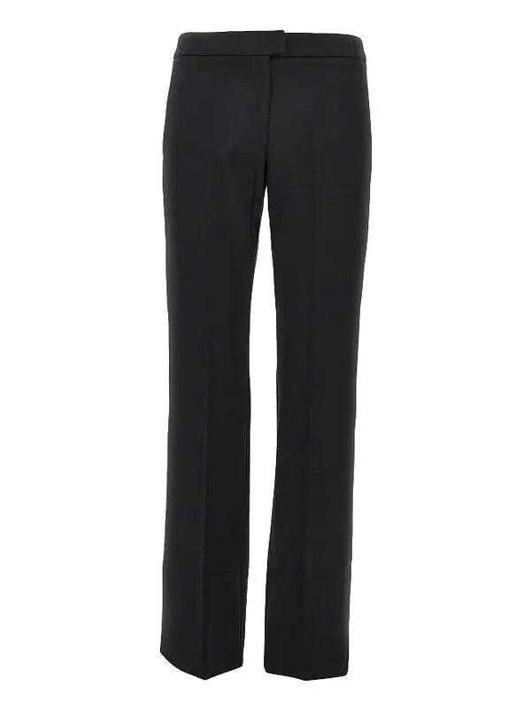 Andamane The Attico Gladys Virgin Wool Blend Gabardine Trousers - Black