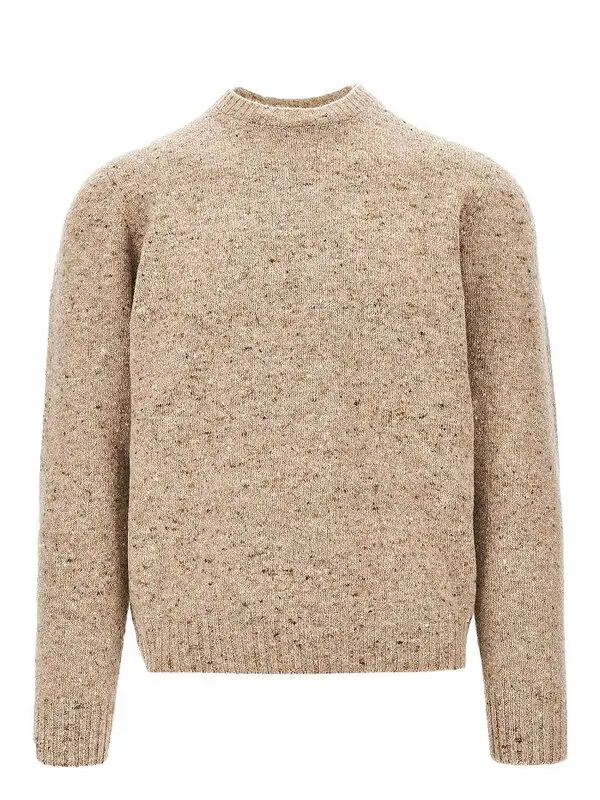 DRUMOHR Wool And Cashmere Blend Knitted Sweater - Beige