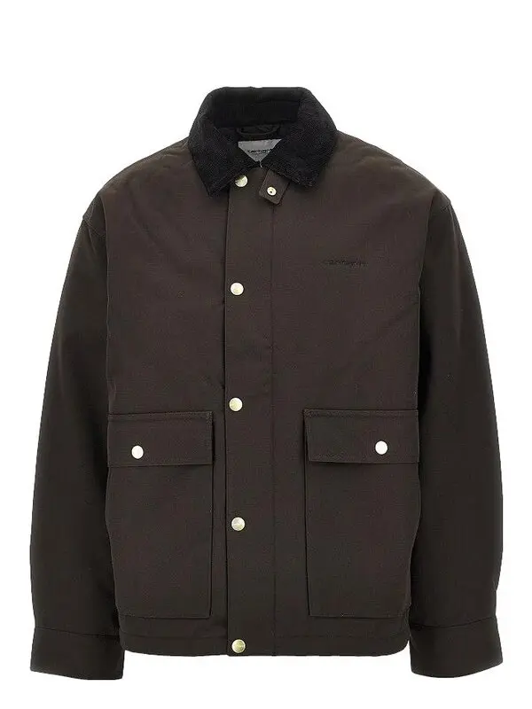 Carhartt Work In Progress Quentin Waterproof Nylon Canvas Jacket - Black