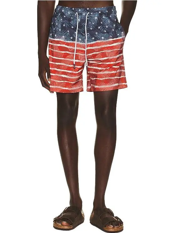 TRUNKS SURF & SWIM CO. Sano 6.5 Swim Short In Multi - Midnight