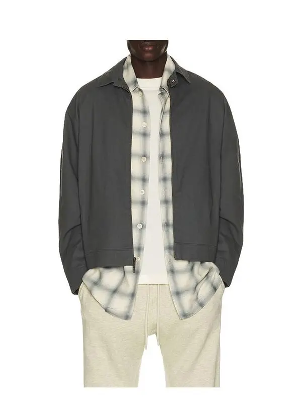 Fear Of God Zip-up Work Jacket - Iron Grey