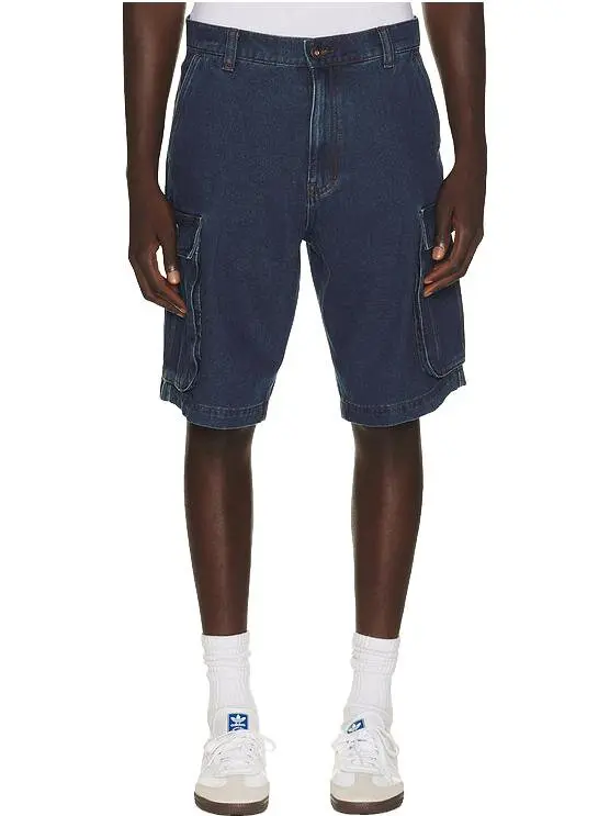 HUF Oval Denim Cargo Short - Indigo