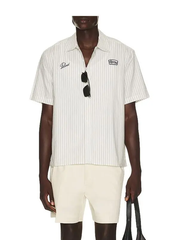 PERCIVAL Lucia Boxy Shirt In White - Ecru