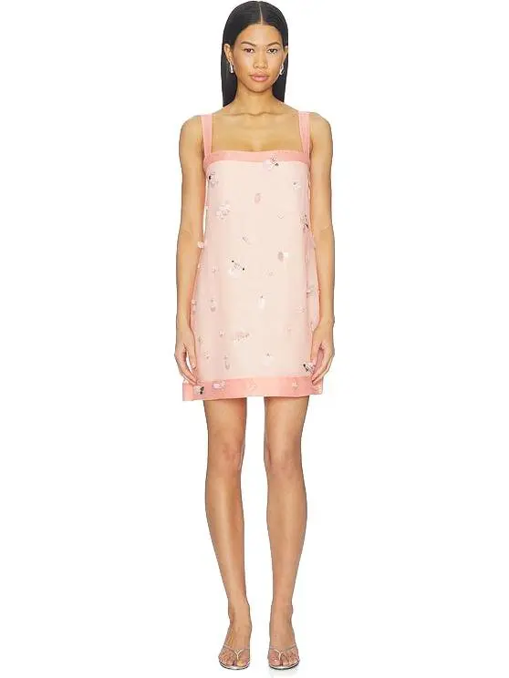 Simkhai Sleeveless Embellished Mini Dress - Bubblegum