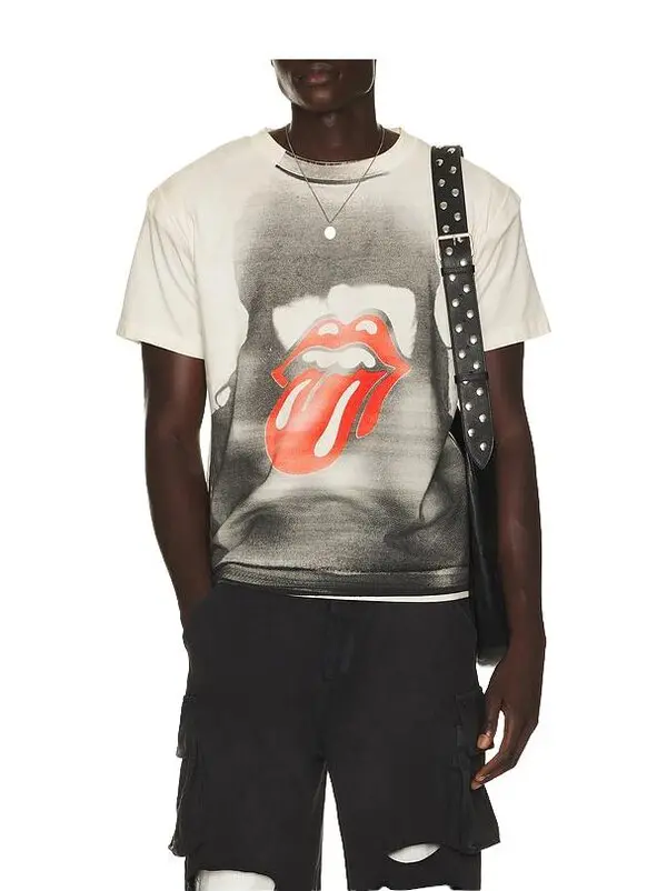 424 G Tee In White - Salt White