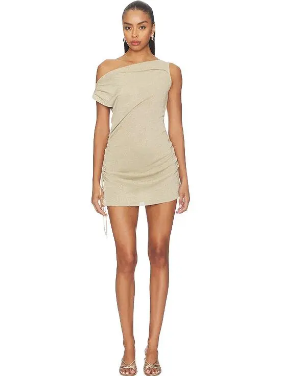 Lioness Original Sin Mini Dress In Cream - Oyster