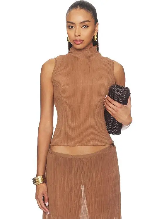 Lioness Ford Top In Chocolate - Cocoa