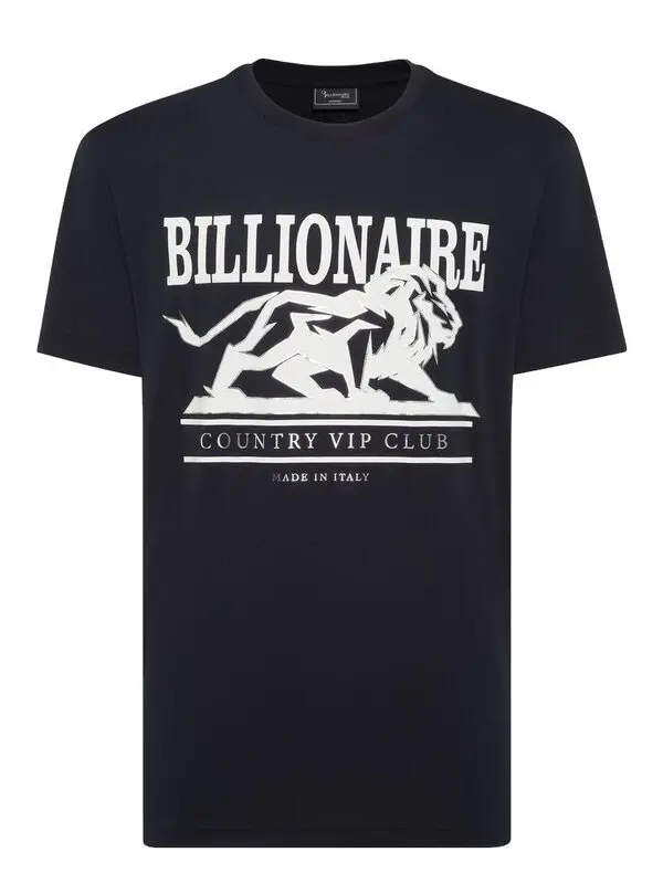 BILLIONAIRE T-shirt Round Neck Ss Lion - Navy