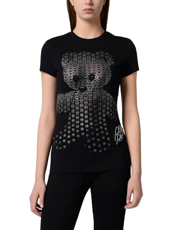 Philipp Plein T-shirt Sexy Pure Fit Teddy Teddy Bear - Black