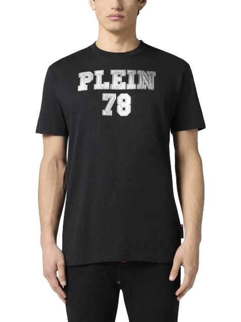 Philipp Plein Round Neck T-shirt College - Black